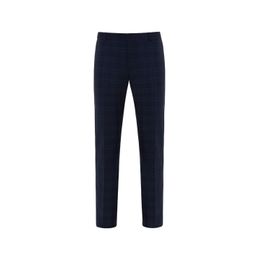 Benvenuto. Herren Anzughose "IAGO", blau, Gr. 56, uni, Obermaterial: 53% Polyester PES. 43% Wolle WO. 4% Elasthan EL. Futter: 60% Viskose CV. 40%