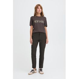 Pulz Hose PZBINDY Slim fit in Espresso Melange | Gr.: 36
