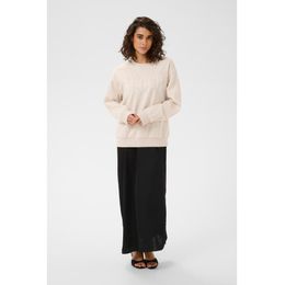 Kaffe Sweatshirt KAmelody Loose fit in Feather Gray Melange | Gr.: XL