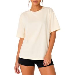 Reichstadt Damen Regular Fit T-Shirt Shoulder Drop in Beige | Gr.: XXL