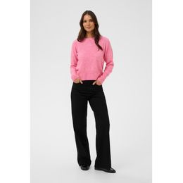 Kaffe Strickpullover KAniel Regular fit in Pink Power Melange | Gr.: M
