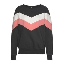 H.I.S. H.I.S Sweatshirt in anthrazit-rosa-wei&szlig; | Gr.: 32/34