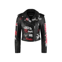 Trueprodigy Lederjacke Noka in Schwarz | Gr.: S