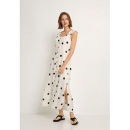 Lascana Maxikleid in beige-schwarz gepunktet | Gr.: 38