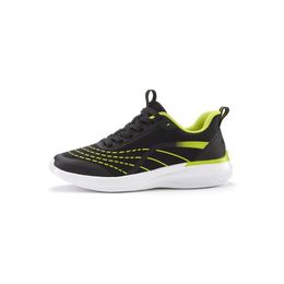 Lascana Sneaker in schwarz/lime | Gr.: 36