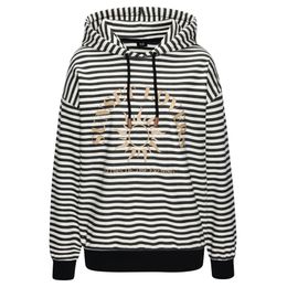 H.I.S. H.I.S Kapuzenpullover in schwarz gestreift | Gr.: 48/50