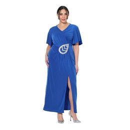 Ulla Popken Midikleid in royalblau | Gr.: 50 - Normalgr&ouml;&szlig;e