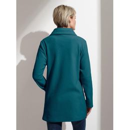 Sieh an! Long-Fleecejacke in petrol | Gr.: 56