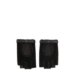 K by KARL LAGERFELD Karl Lagerfeld Fingerless Gloves female size L Black