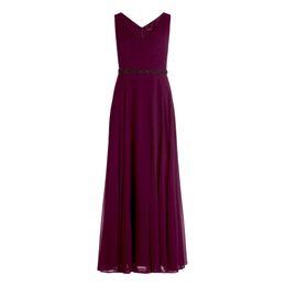 Vera Mont Abendkleid mit Plissee in Strong Aubergine | Gr.: 42