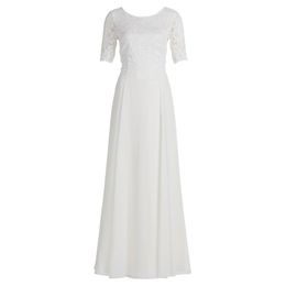 Vera Mont Abendkleid mit Spitze in Rohwei&szlig; | Gr.: 38