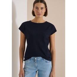 Cecil Damen T-Shirt, schwarz, Gr. M, unifarben, Web, 97% Baumwolle, 3% Elasthan, Shirts, im soften Baumwoll-Mix
