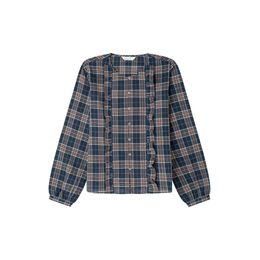 Springfield Blouse female size S/M Cream / marine blue / Wine red