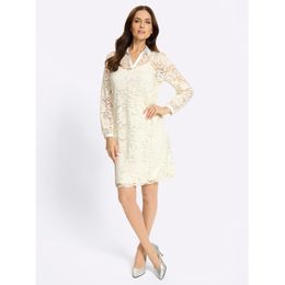 Heine Spitzen-Kleid in ecru | Gr.: 38
