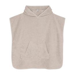 Pippi Babywear Bademantel "Hooded Bath Poncho" in Wei&szlig; | Gr.: 86/92