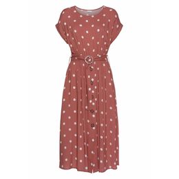 Lascana Midikleid in marsala-creme-bedruckt | Gr.: 38