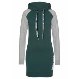 Bench Sweatkleid in dunkelgr&uuml;n-grau | Gr.: 32/34