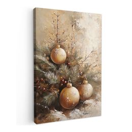 OnlyWow Leinwand Bilder Goldfarben | Gr.: 20 x 30 cm