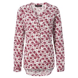 Aniston CASUAL Schlupfbluse in bordeaux-wei&szlig; | Gr.: 42