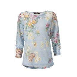 Aniston CASUAL Langarmshirt in hellblau-gelb-gr&uuml;n-beere | Gr.: 40