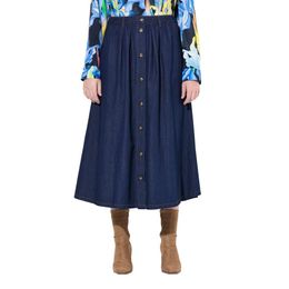 Ulla Popken Jeansrock in dark blue denim | Gr.: 46-48