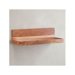 KADIMA DESIGN Wandregal Massivholz | Flexibel, Pflegeleicht, Verschiedene Gr&ouml;&szlig;en in Beige | Gr.: 60 x 23 x 17 cm