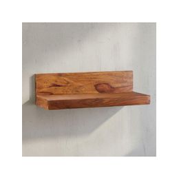 KADIMA DESIGN Wandregal Massivholz | Flexibel, Pflegeleicht, Verschiedene Gr&ouml;&szlig;en in Braun | Gr.: 60 x 23 x 17 cm