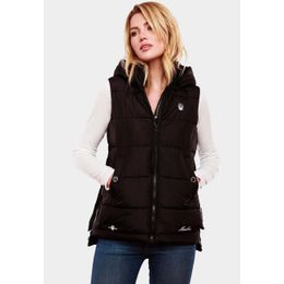 Marikoo Damen Steppweste "Zarinaa", schwarz, Gr. XS, Obermaterial: 100% Polyester. Futter: 100% Polyester. Wattierung: 100% Polyester, Westen, mit