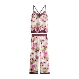 B By Ted Baker Pyjama Damen Gr&ouml;&szlig;e XXXL creme / hellgr&uuml;n / cyclam / pink Sommerkleid