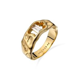 Elli Ring 925 Sterling Silber in Gold | Gr.: 58
