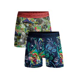 MUCHACHOMALO 2er-Set: Boxershort in Mehrfarbig - f&uuml;r Kinder | Gr.: 122/128