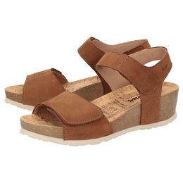 Sioux Damen Sandale "Yagmur-700", Gr. 40, braun, Obermaterial: 100% Rindnubukleder CNU. 100% Gummi rubber., Schuhe
