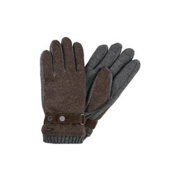 Camel Active Strickhandschuhe mit Fleecefutter in Dunkelbraun | Gr.: XL