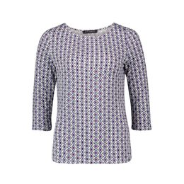 Betty Barclay Basic Shirt mit U-Boot-Ausschnitt in Red/Blue | Gr.: 42