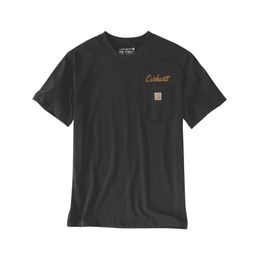 Carhartt Herren T-Shirt "Hard Work", schwarz, Gr. XL, Obermaterial: 60% Baumwolle CO. 40% Polyester PES., Shirts