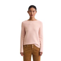 Marc O'Polo MARC O'POLO Damen Strickpullover "aus Bio-Baumwolle", rosa, Gr. L, unifarben, Obermaterial: 100% Baumwolle, Pullover