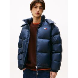 Tommy Jeans Herren Steppjacke "ALASKA DOWN PUFFER", blau, Gr. XXL, unifarben, Web, Obermaterial: 100% Polyester. Futter: 100% Polyester. F&uuml;llung: 90%