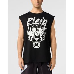 Plein Sport Herren T-Shirt "Tanktop", schwarz, Gr. XXL, Obermaterial: 100% Baumwolle, Shirts