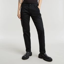 G-Star Raw G-STAR Damen Chinohose "Kate Chino Boyfriend", schwarz, Gr. 31, unifarben, Web, Obermaterial: 97% Baumwolle, 3% Elasthan, Hosen, mit Relaxed Fit an