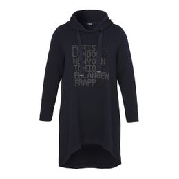 frapp Damen Sweatshirt "frapp Sweatshirt", blau, Gr. 50, Obermaterial: 49% Viskose CV. 43% Polyester PES. 8% Elasthan EL., Sweatshirts, Gro&szlig;e Gr&ouml;&szlig;en