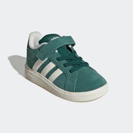M&auml;dchen Sneaker "GRAND COURT 2.0 KIDS", adidas Sportswear, Gr. 23, gr&uuml;n, Leder, Synthetik, Textil, Schuhe, Design auf den Spuren des adidas Campus