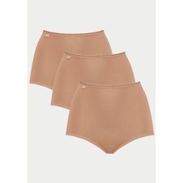 Sloggi Damen Maxislip "24/7 Cotton", Gr. 38, beige, Jersey, Obermaterial: 96% Baumwolle, 4% Elasthan (LYCRA), unifarben, Unterhosen, h&ouml;her