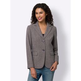 Heine Damen Blazer-Jacke, Blau, Gr. 38, Casual Blazer, Material: Polyester