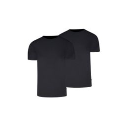 Levi's LEVI'S Herren T-Shirt "T-Shirt Solid Crew 2P 2er Pack", schwarz, Gr. M, Obermaterial: 95% Baumwolle CO. 5% Elasthan EL., Shirts