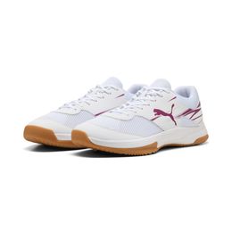 Puma Damen Sneaker "Varion II Handballschuhe Erwachsene", Gr. 46wei&szlig; berry pink, Obermaterial: Textil, Synthetik. Futter: Textil. Innensohle: Textil.