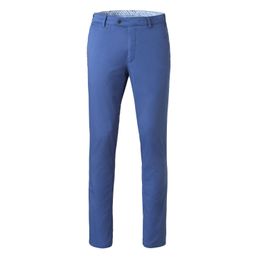 MEYER Herren Chinos "Paris 1-5073", blau, Gr. 23, unifarben, 98% Baumwolle, 2% Elasthan, Hosen, mit buntem Innenfutter