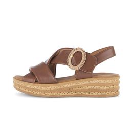 Gabor Damen Plateausandaletten "Plateau Sandale", Gr. 38braun, Schuhe