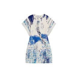 Desigual Kleid 'M. C. Lacroix' Damen Gr&ouml;&szlig;e 36 blau / aqua / schwarz / naturwei&szlig; Sommerkleid