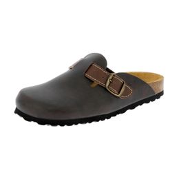 Lico Herren Pantolette "Bioline Clog", Gr. 38, braun, Synthetik, Schuhe