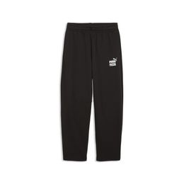 Puma Kinder Sporthose "MID 90s Relaxed Barrel Jogginghose. Jungen", schwarz, Gr. 152, bedruckt, Obermaterial: 32% Polyester, 68% Baumwolle. Tasche &ndash;